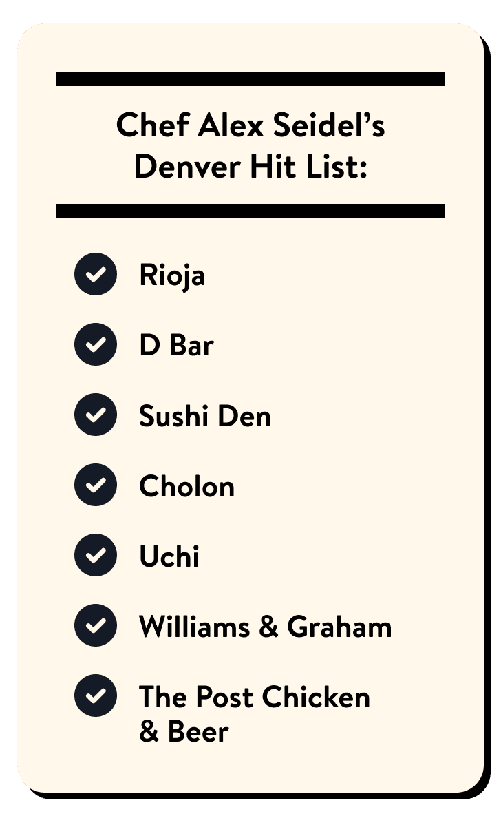 Chef Alex Seidel's Top Denver Restaurants
