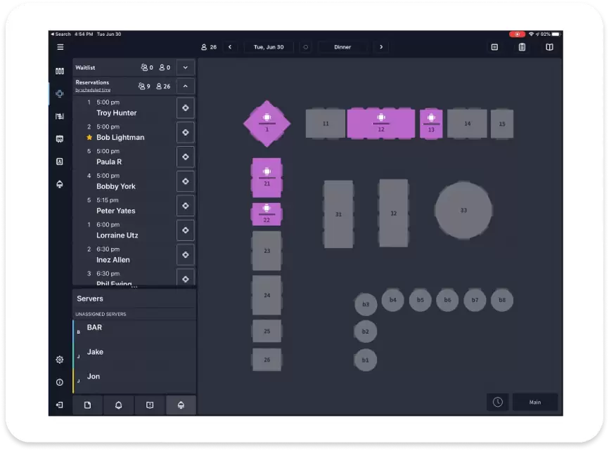 Restaurant Table Management System & Seating Software