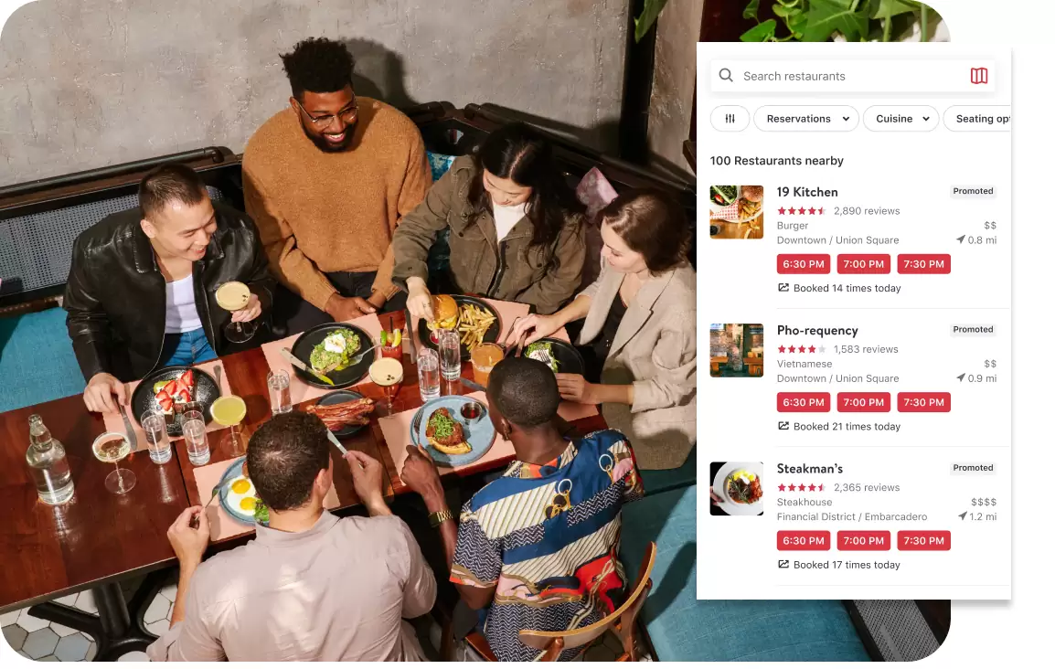 Restaurant Reservation Management System | OpenTable