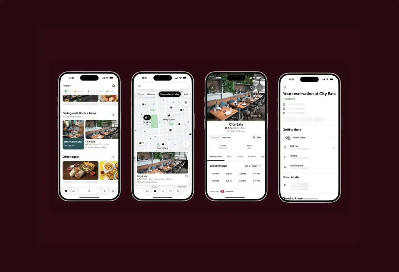 OpenTable partners with Uber Eats to power reservations for new Dine ...