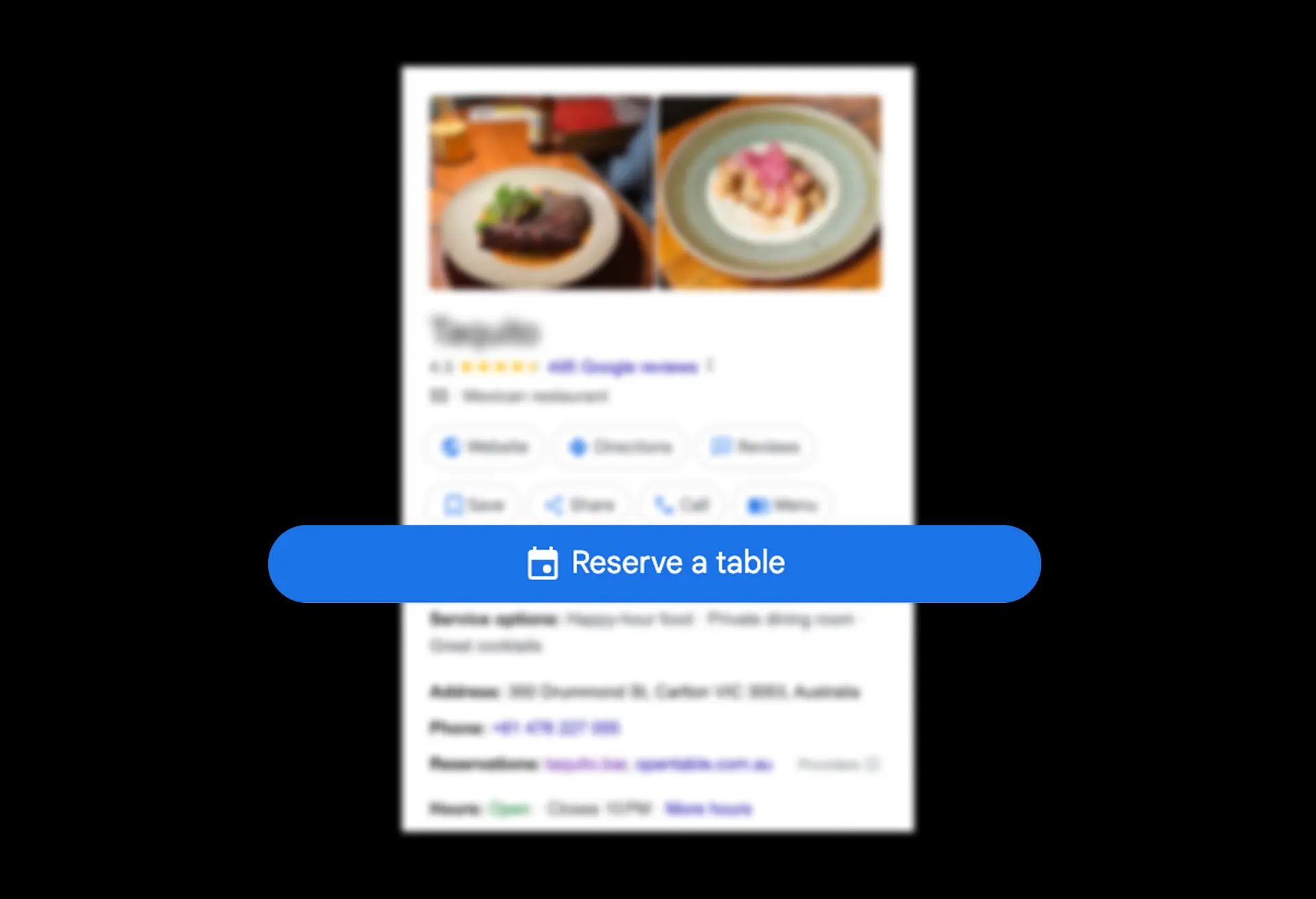 Reserve with Google: Turn Searches into Seated Guests | OpenTable