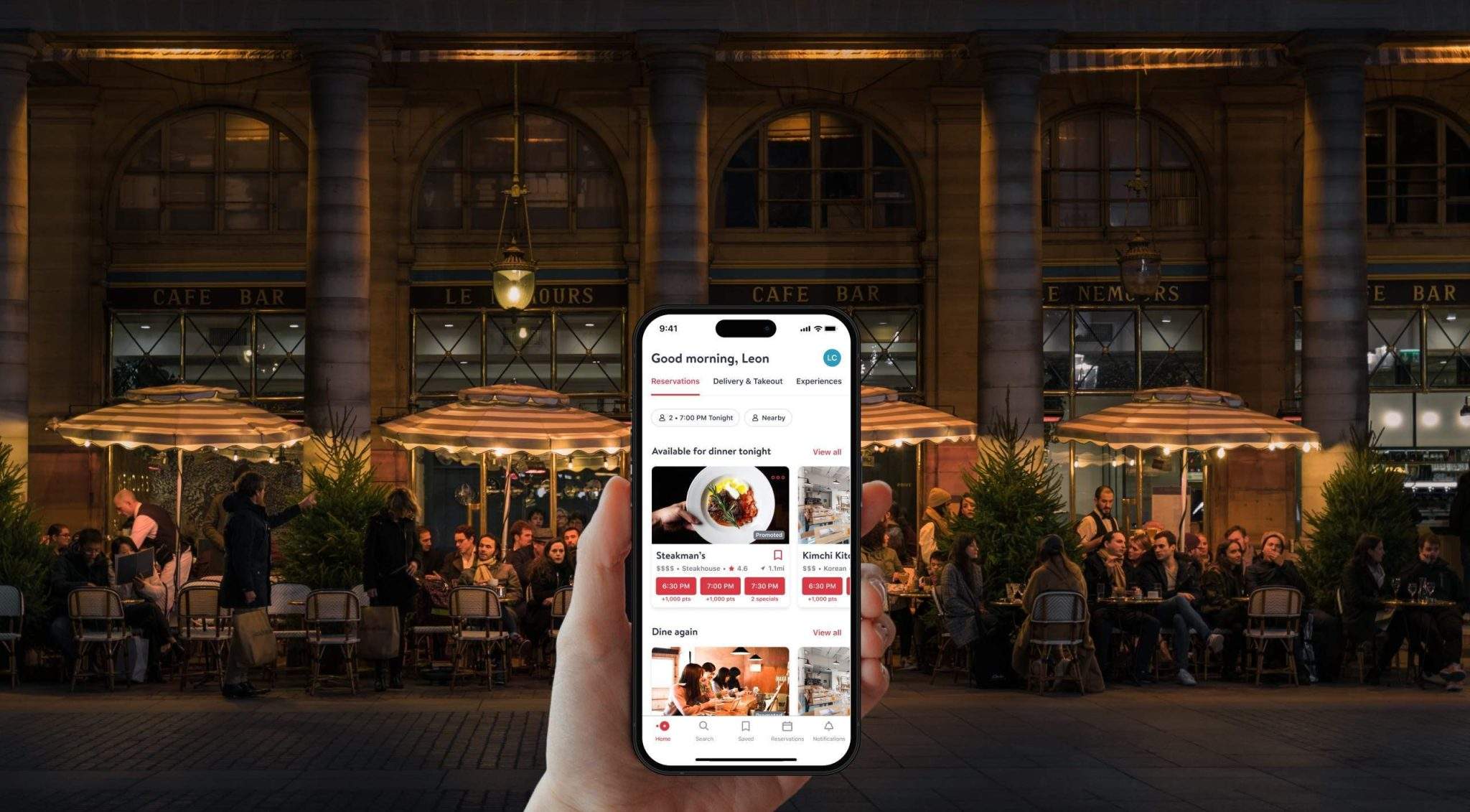 OpenTable Experiences New dining experiences every month