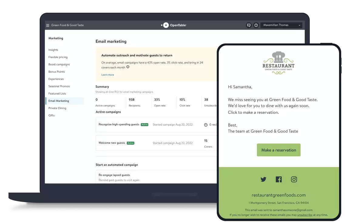 Restaurant Management Software | OpenTable for Restaurants